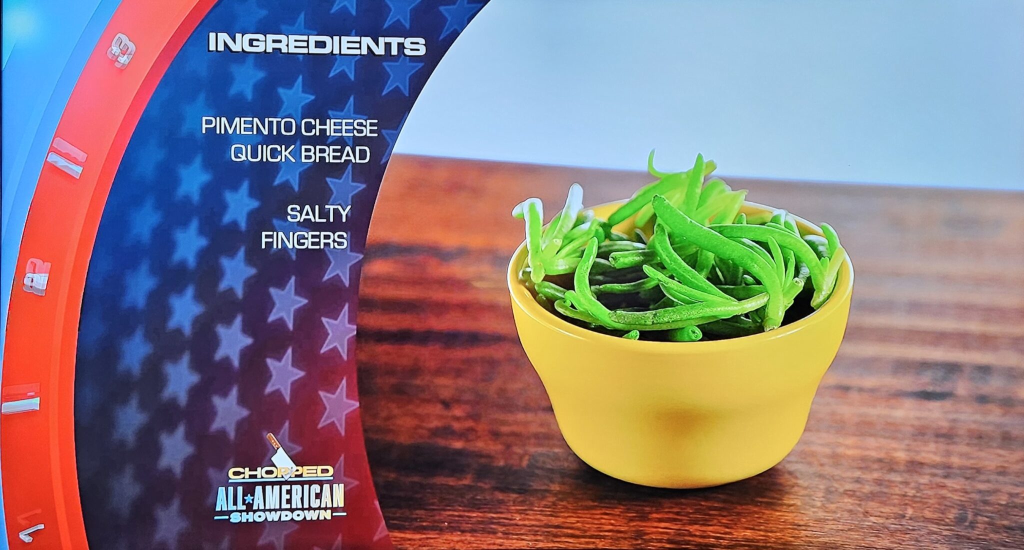 Food Network “Chopped”, Salty Fingers “Secret Ingredient” - Flavour Fields